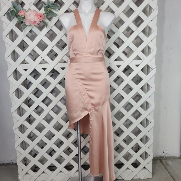 Runaway The Label | Dresses | Runaway Pink Satin Dress Size 4 Small ...